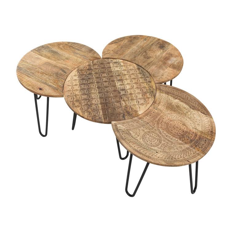 Morplan Interlocking 4 Piece Side Table Set | Wayfair.co.uk