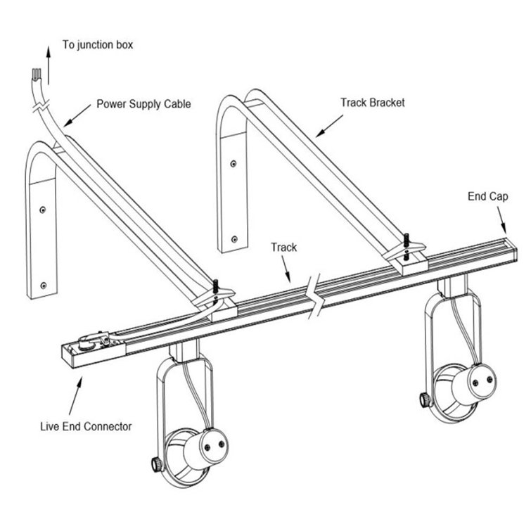 WAC Lighting Extending Track Bracket for Track Lighting System | Wayfair