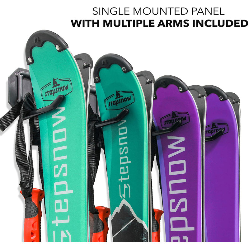 Arlmont & Co. Heavy Duty Wall Mounted Ski/Snowboard Rack & Reviews ...