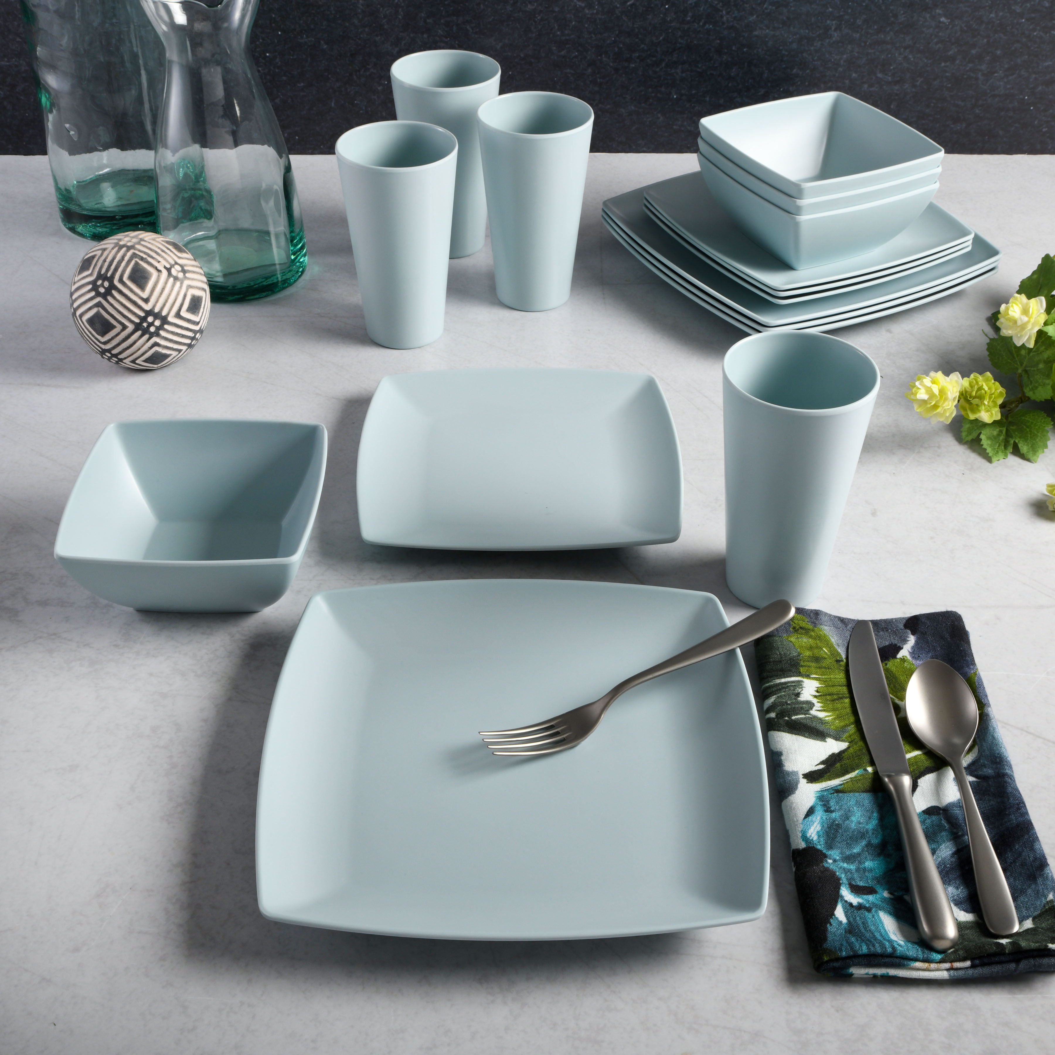 Gibson Home Melamine Dinnerware - Set of 16 & Reviews | Wayfair