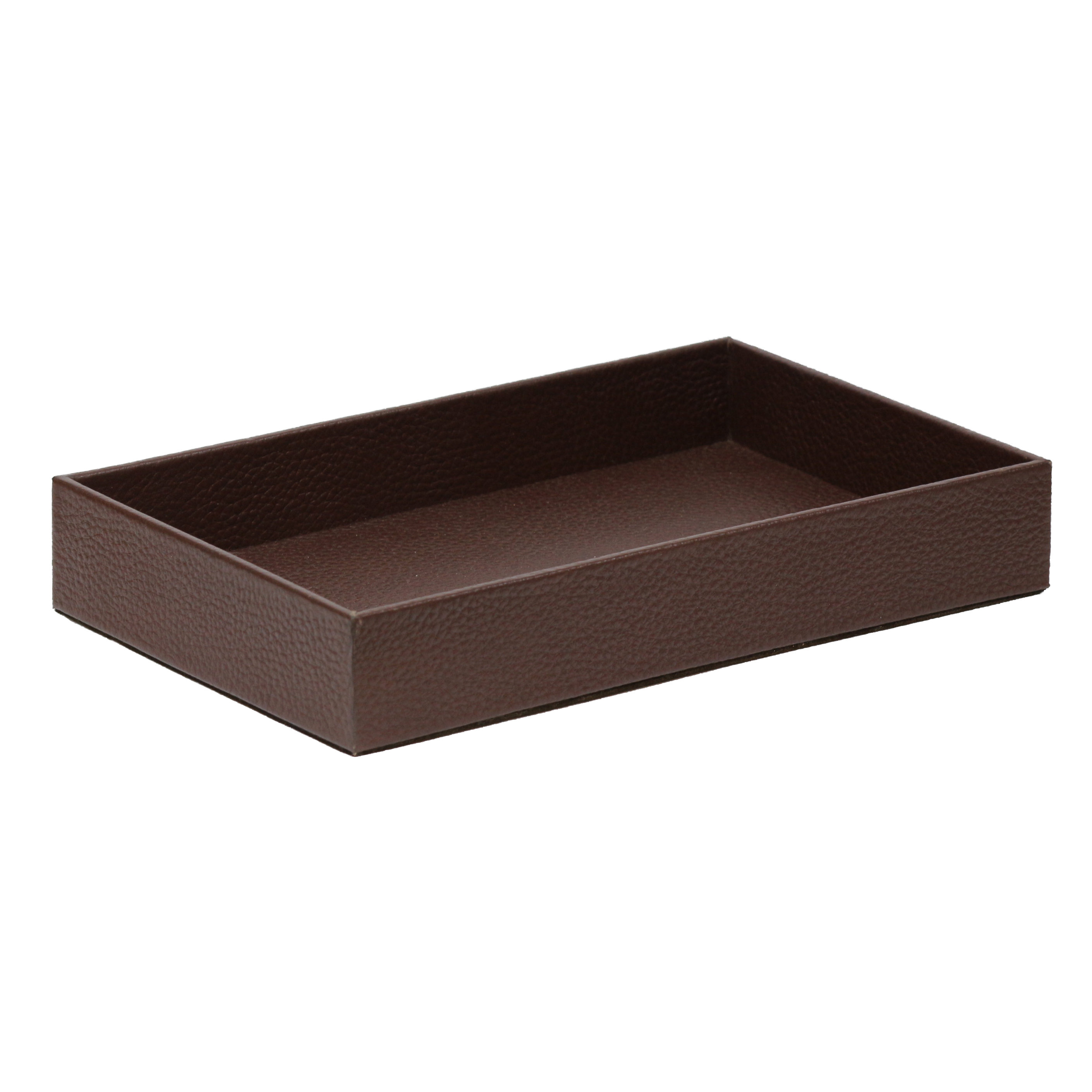 Wrought Studio Morgan Genuine Leather Rectangle Storage Bathroom ...