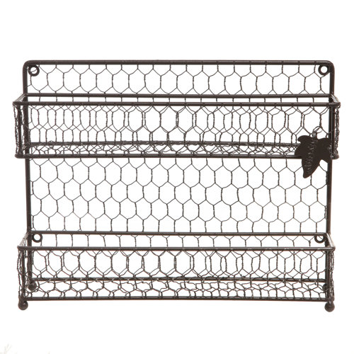 Gracie Oaks 12 Jar 2 Tier Metal Wire Spice Rack & Reviews | Wayfair