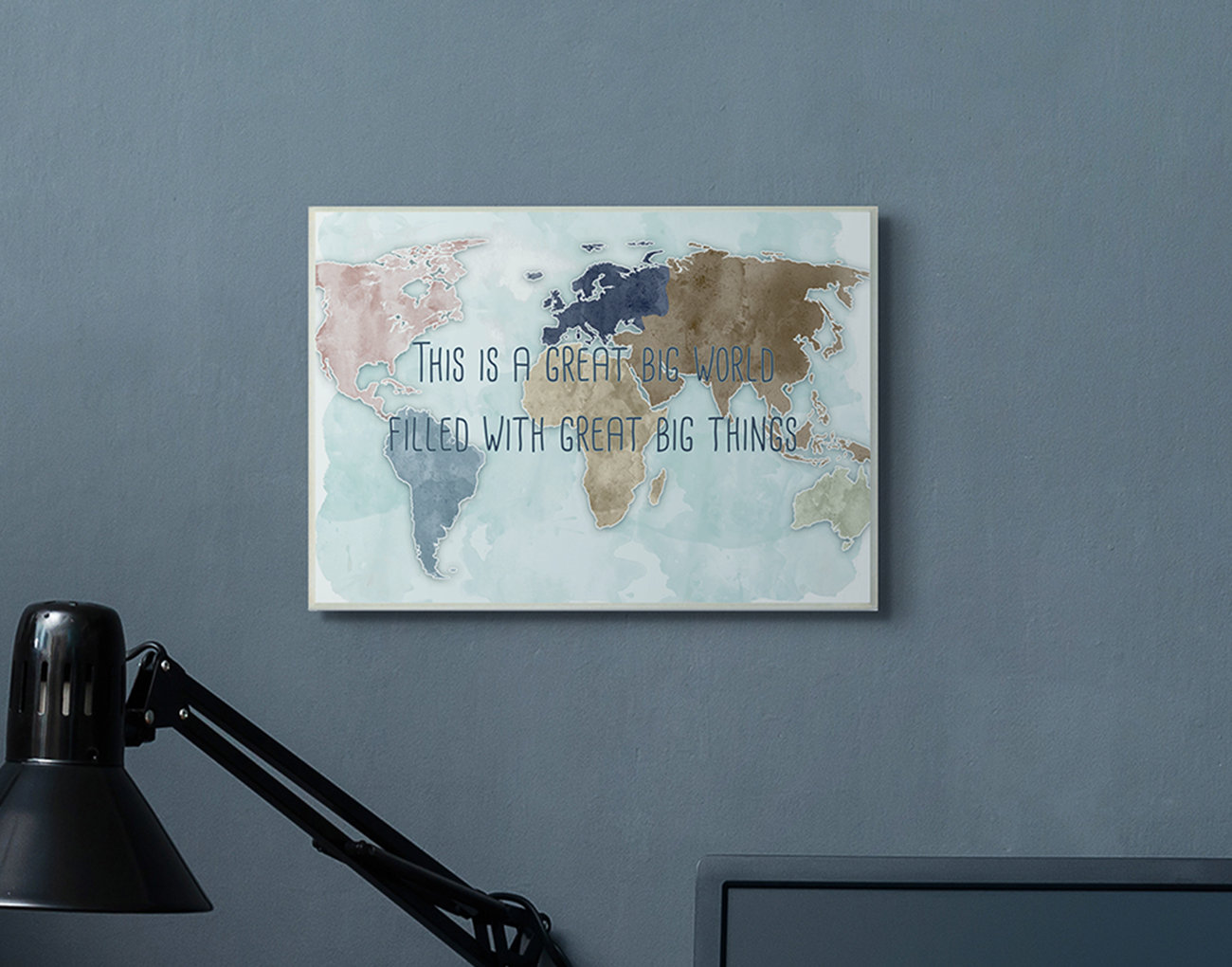 Trinx This Is A Great Big World Phrase Map Of Continents by Ziwei Li ...