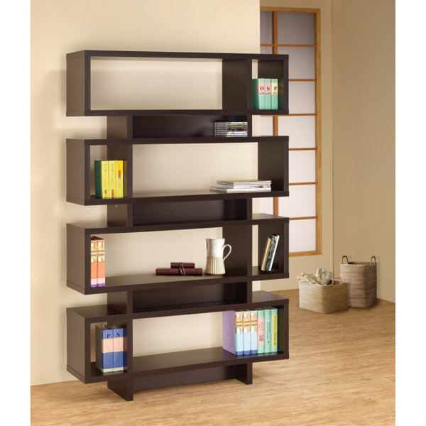 Corrigan Studio® Dinan 72.75'' H x 47.25'' W Standard Bookcase ...