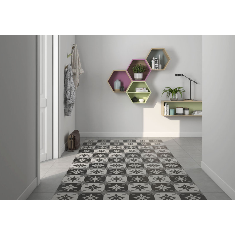 The Bella Collection Museum Getty 9" x 9" Porcelain Spanish / Moroccan ...