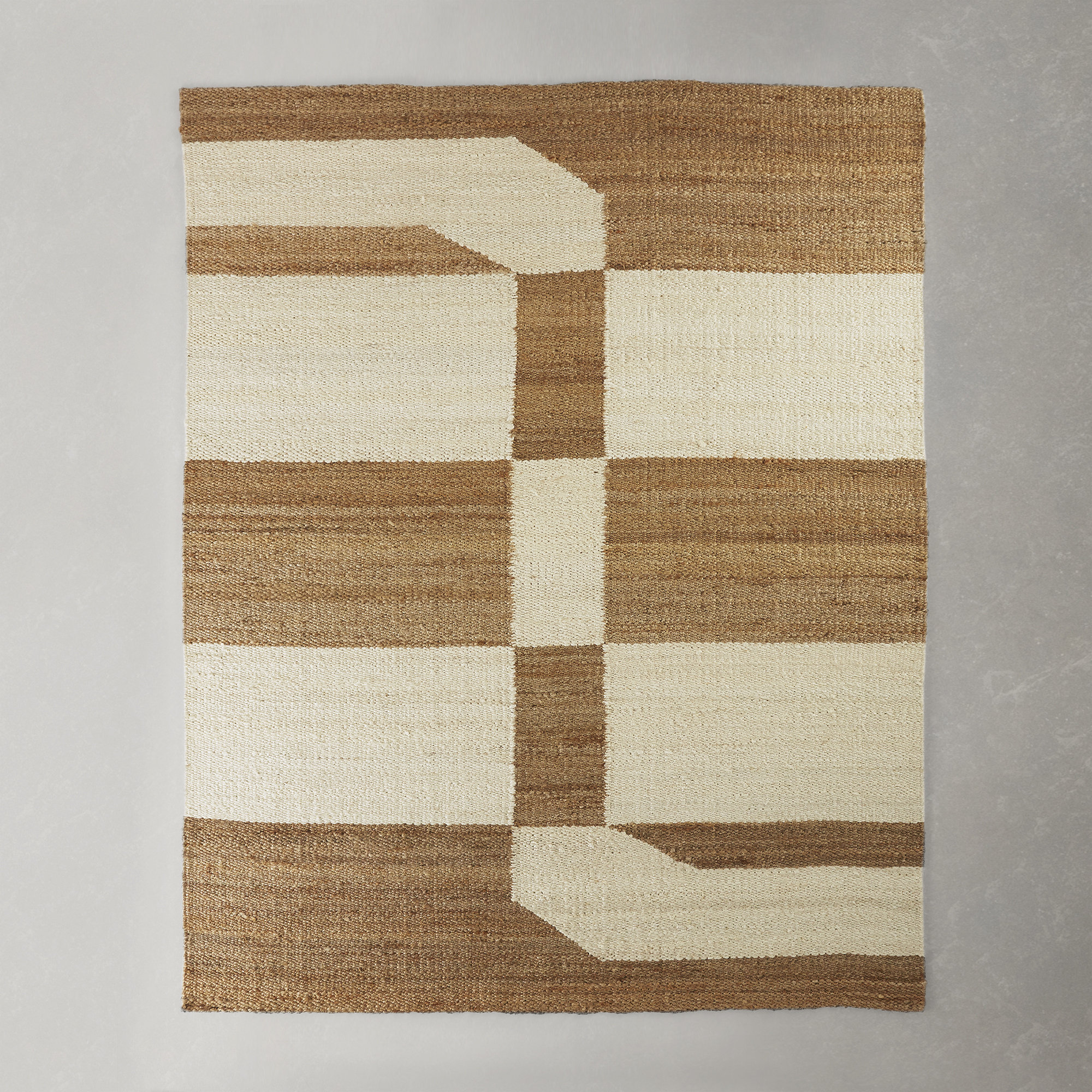 AllModern Leia Handmade Hand Loomed Jute/Sisal Ivory/Brown Rug ...