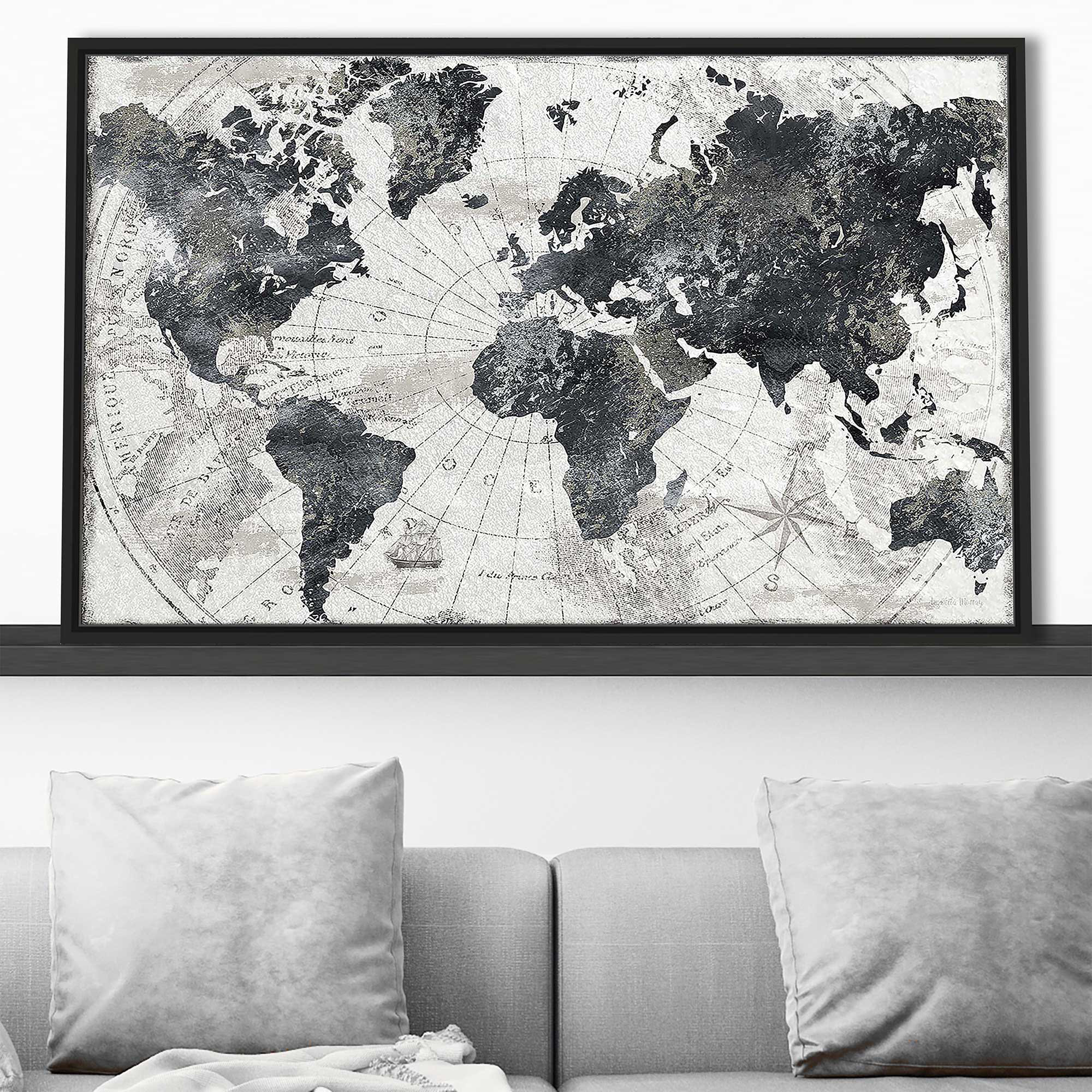Longshore Tides Modern Atlas by CAD Designs - Graphic Art | Wayfair