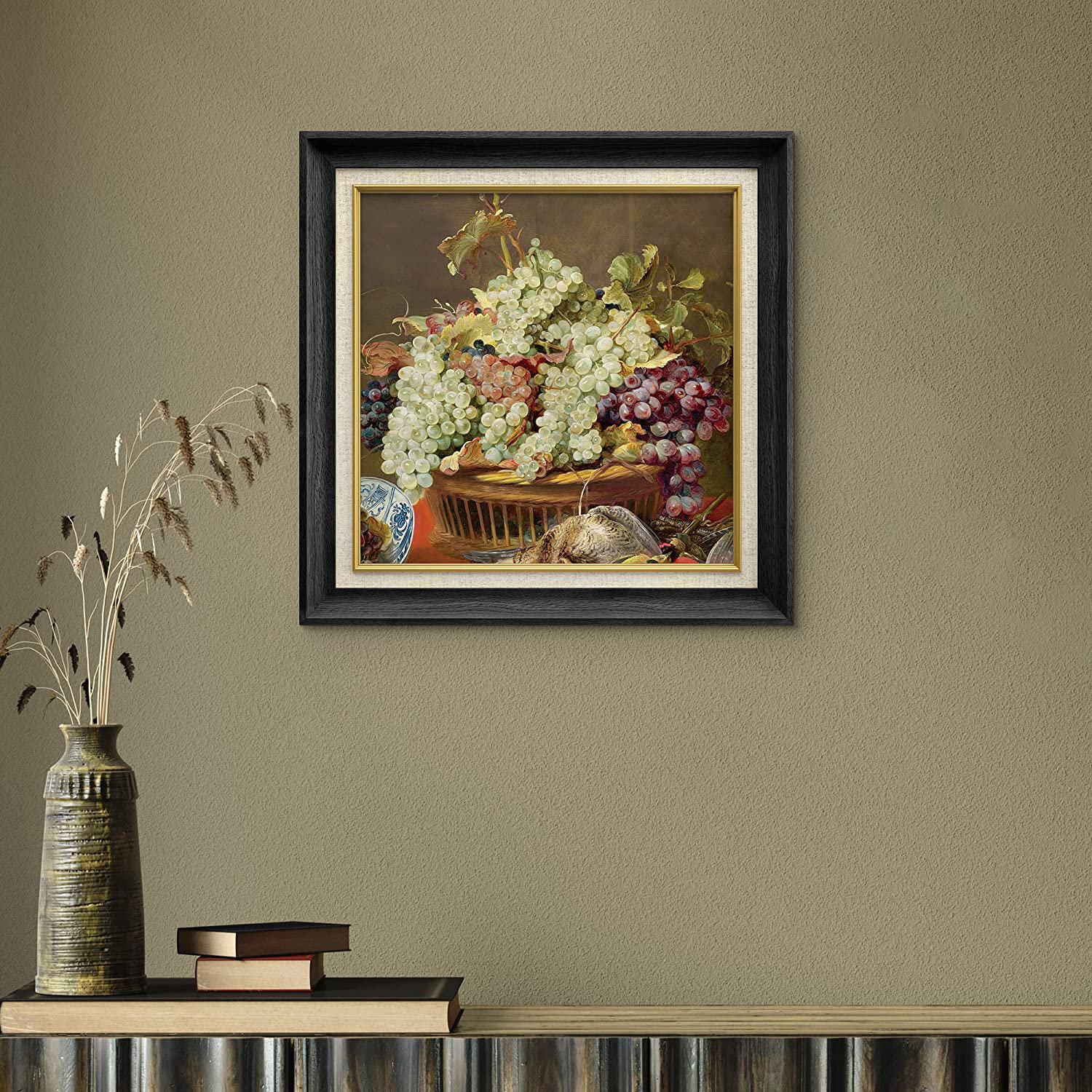 SIGNLEADER Renaissance Style Still Life With Grapes Classic Vintage ...