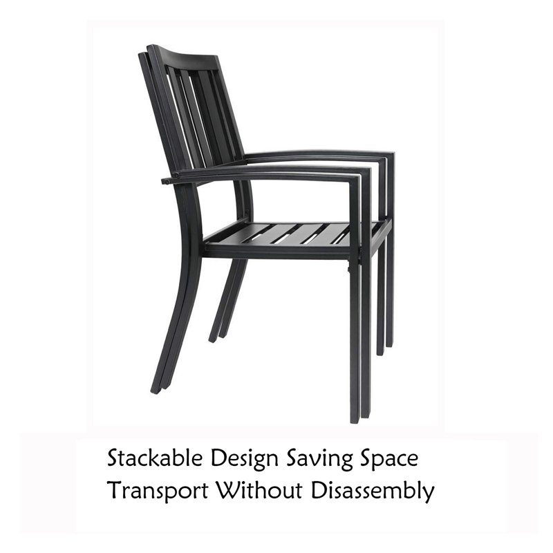 Winston Porter Rotman Furniture Stacking Patio Dining Chair & Reviews ...