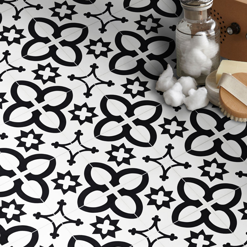 Moroccan Mosaic Tile House Megouna 8" x 8" Cement Patterned Wall ...