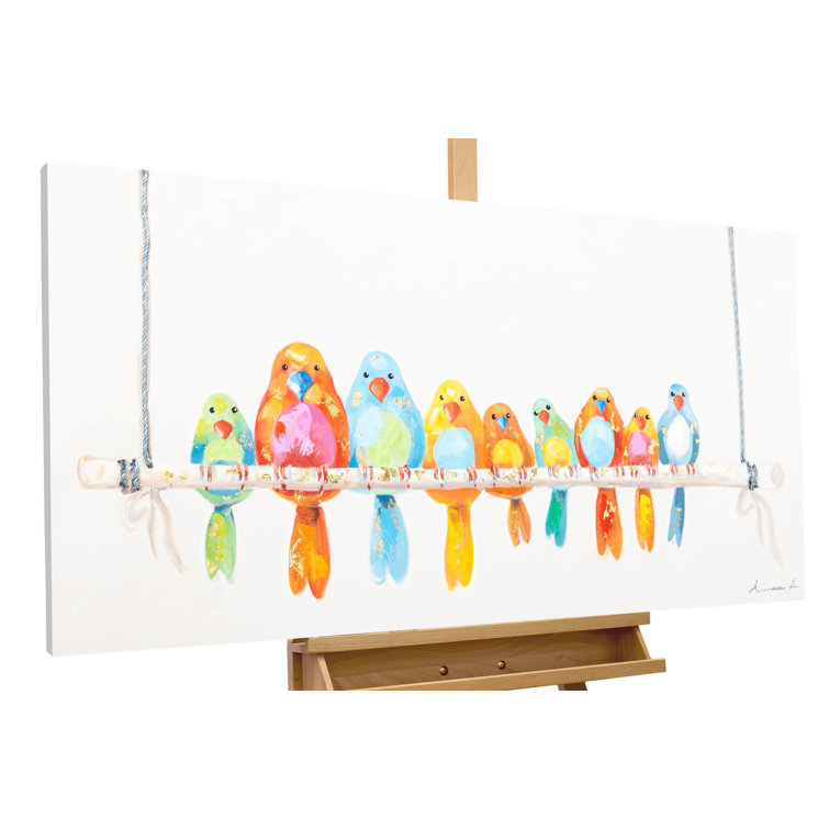 KUNSTLOFT Colorful Team - Wrapped Canvas Painting | Wayfair.co.uk