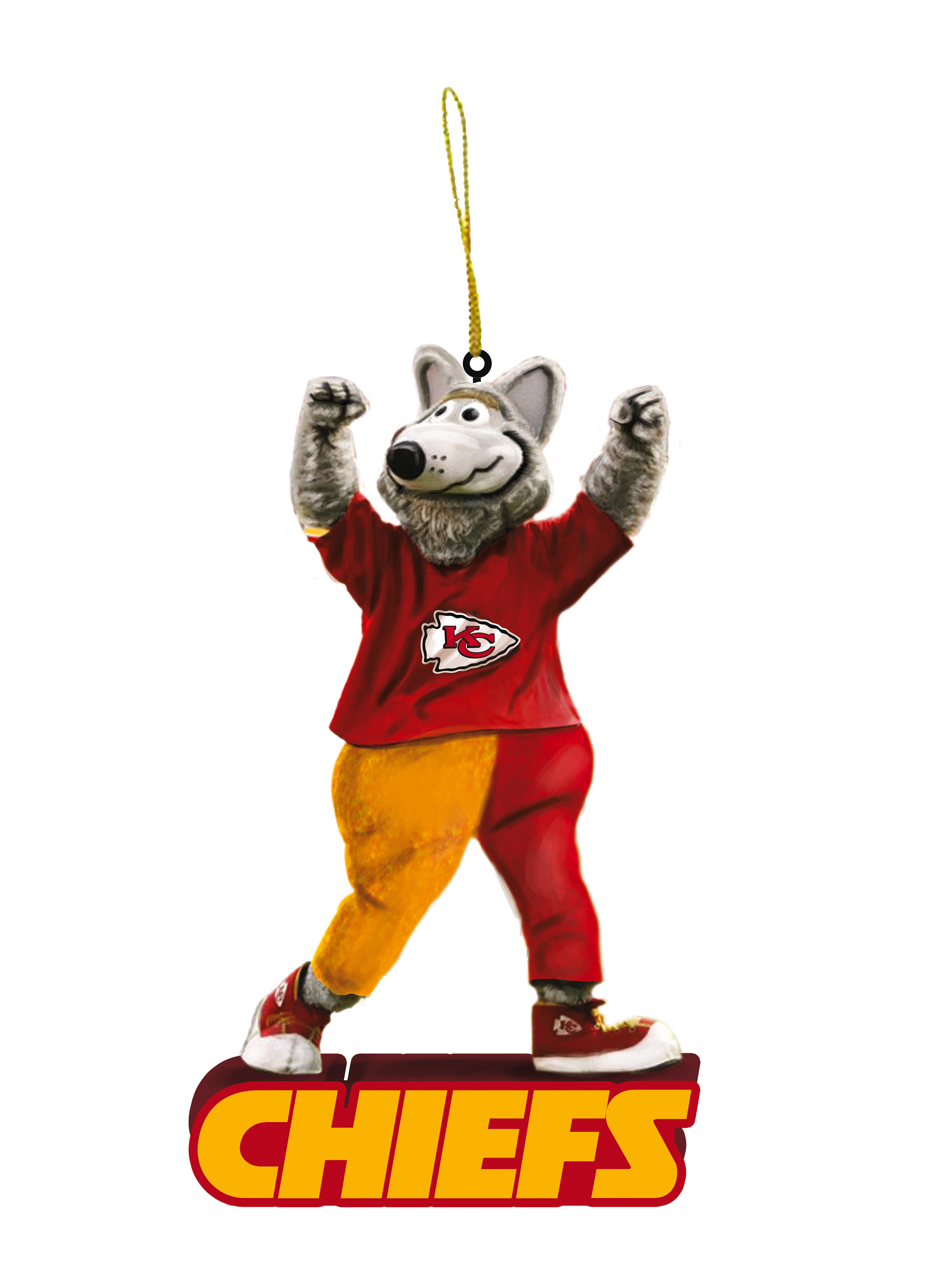 The Holiday Aisle® Kansas City Chiefs Mascot Statue Hanging Figurine ...