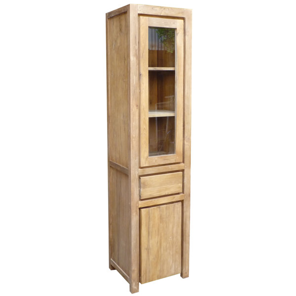 ChicTeak Solid Wood Freestanding Linen Cabinet | Wayfair