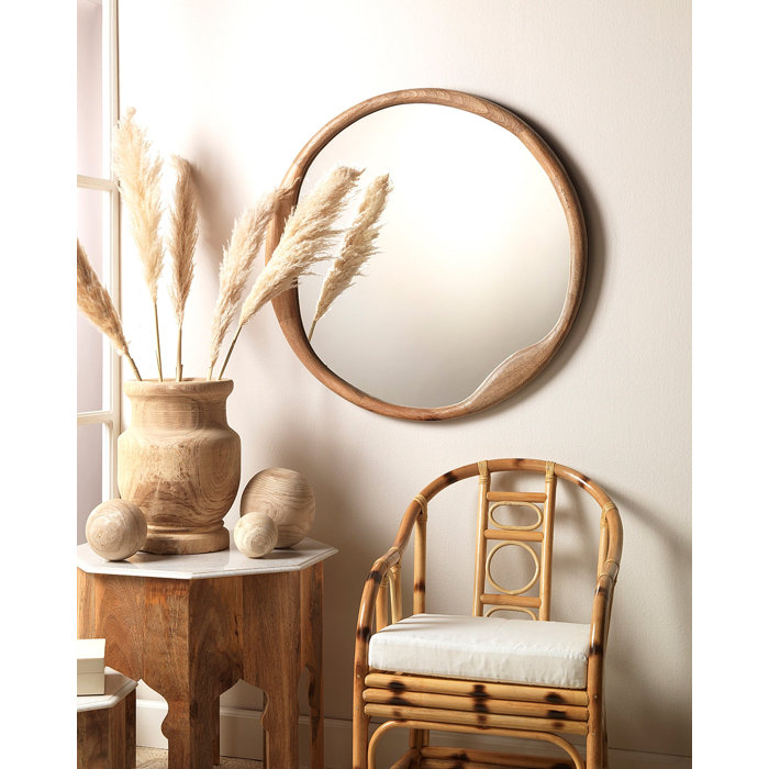Jamie Young Company Round Wood Accent Mirror | Perigold