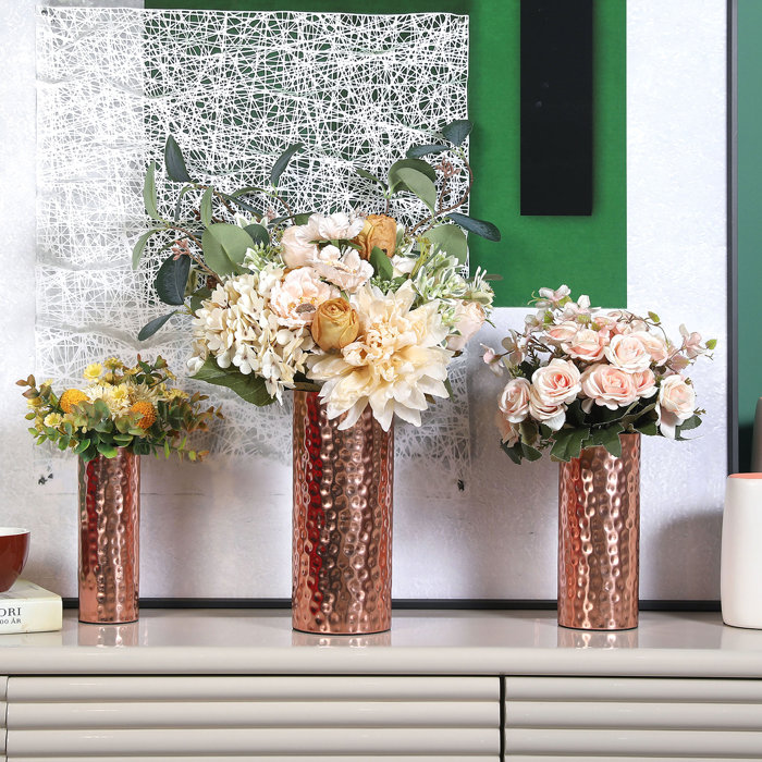 Dakota Fields Metal Table Vase | Wayfair