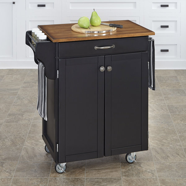 Red Barrel Studio® Savorey Solid Wood Kitchen Cart & Reviews | Wayfair