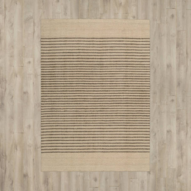 Calvin Klein Tundra Handmade Hand Loomed Wool Beige/Gray Rug | Wayfair