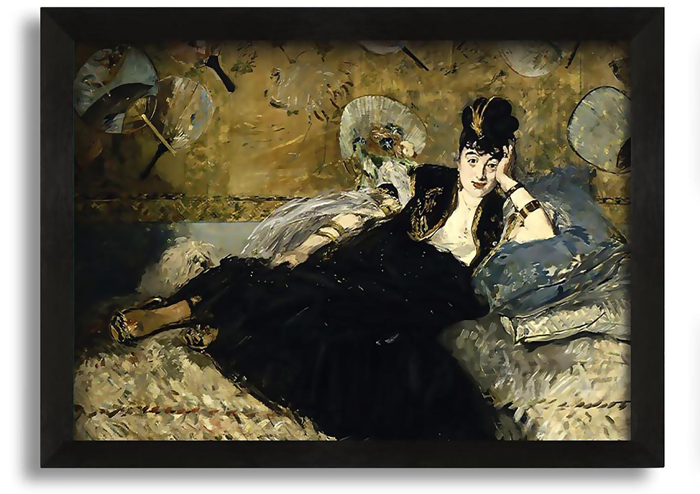 Ophelia & Co. Manet Woman With Fans - Picture Frame Painting on Canvas ...