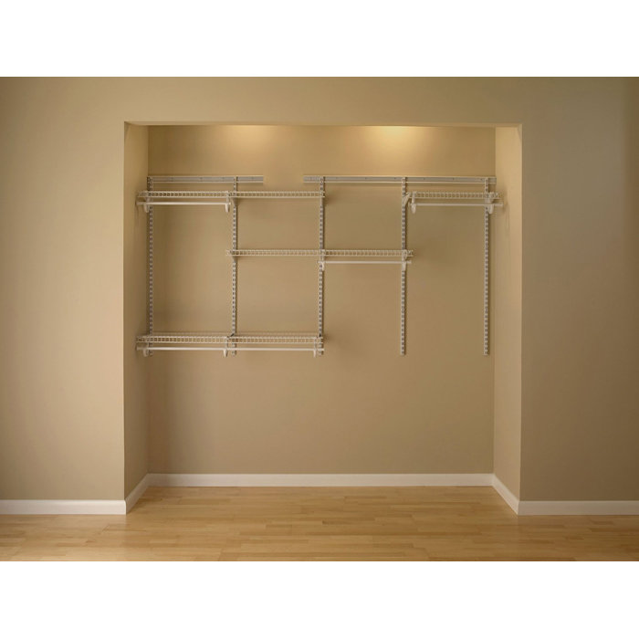 ClosetMaid ShelfTrack 60" W - 96" W Closet System Starter Kit & Reviews ...