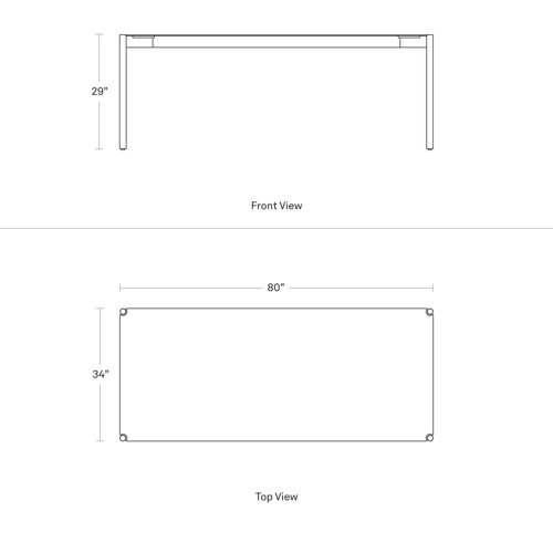 Comeuppance 80" Dining Table | AllModern