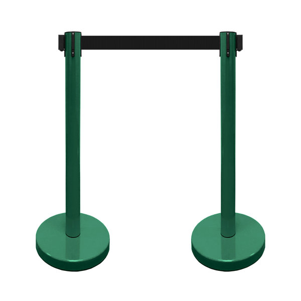 VIP Crowd Control Retractable Belt Queue Safety Stanchion Barrier Set ...
