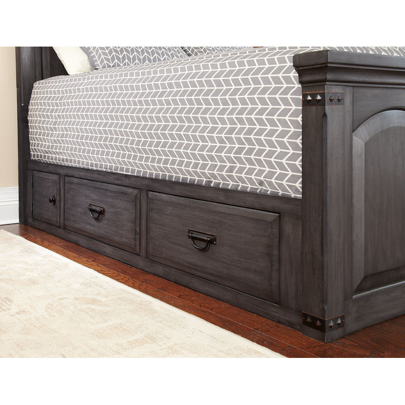 Gracie Oaks Madeley Solid Wood Storage Bed | Wayfair