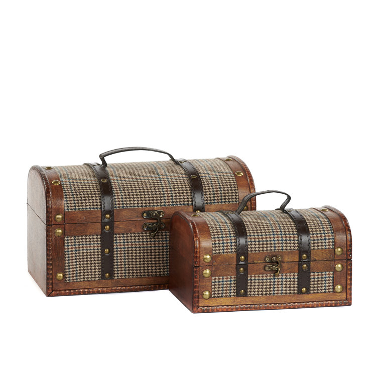 Goodwill 2 Piece Vintage Trunk Set | Wayfair.co.uk