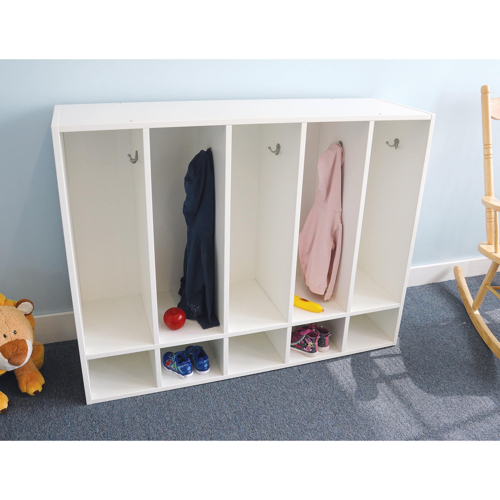 Whitney Bros. 5 Sections Preschool Cubby Locker | Wayfair