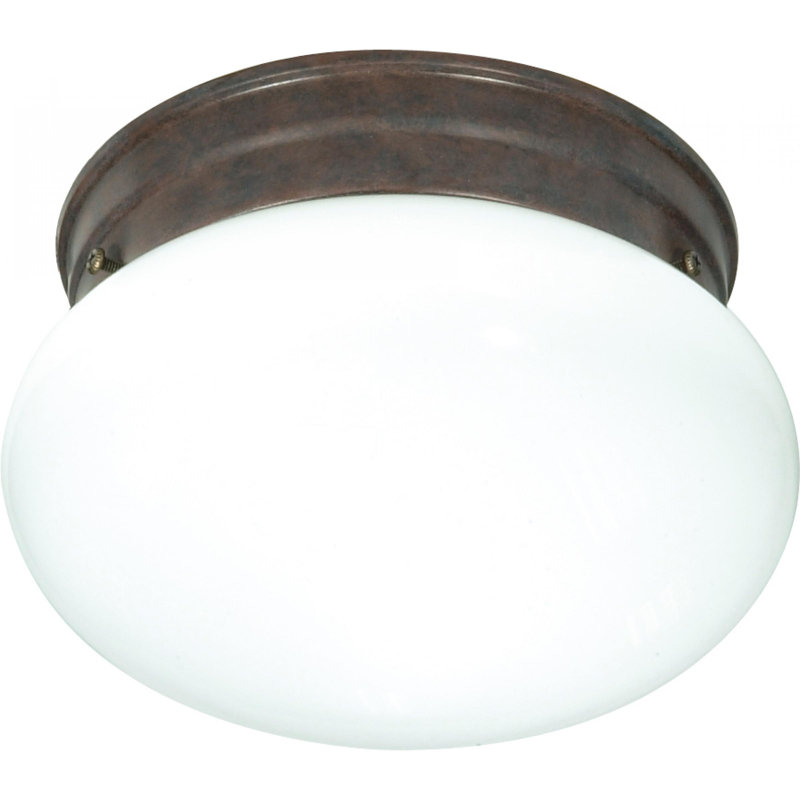 Winston Porter Janice 1 - Bulb Outdoor Flush Mount & Reviews | Wayfair