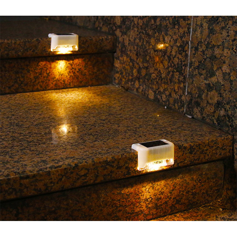 BTY 4PCS LED Solar Deck Lights Outdoor Garden Patio Railing Banister ...