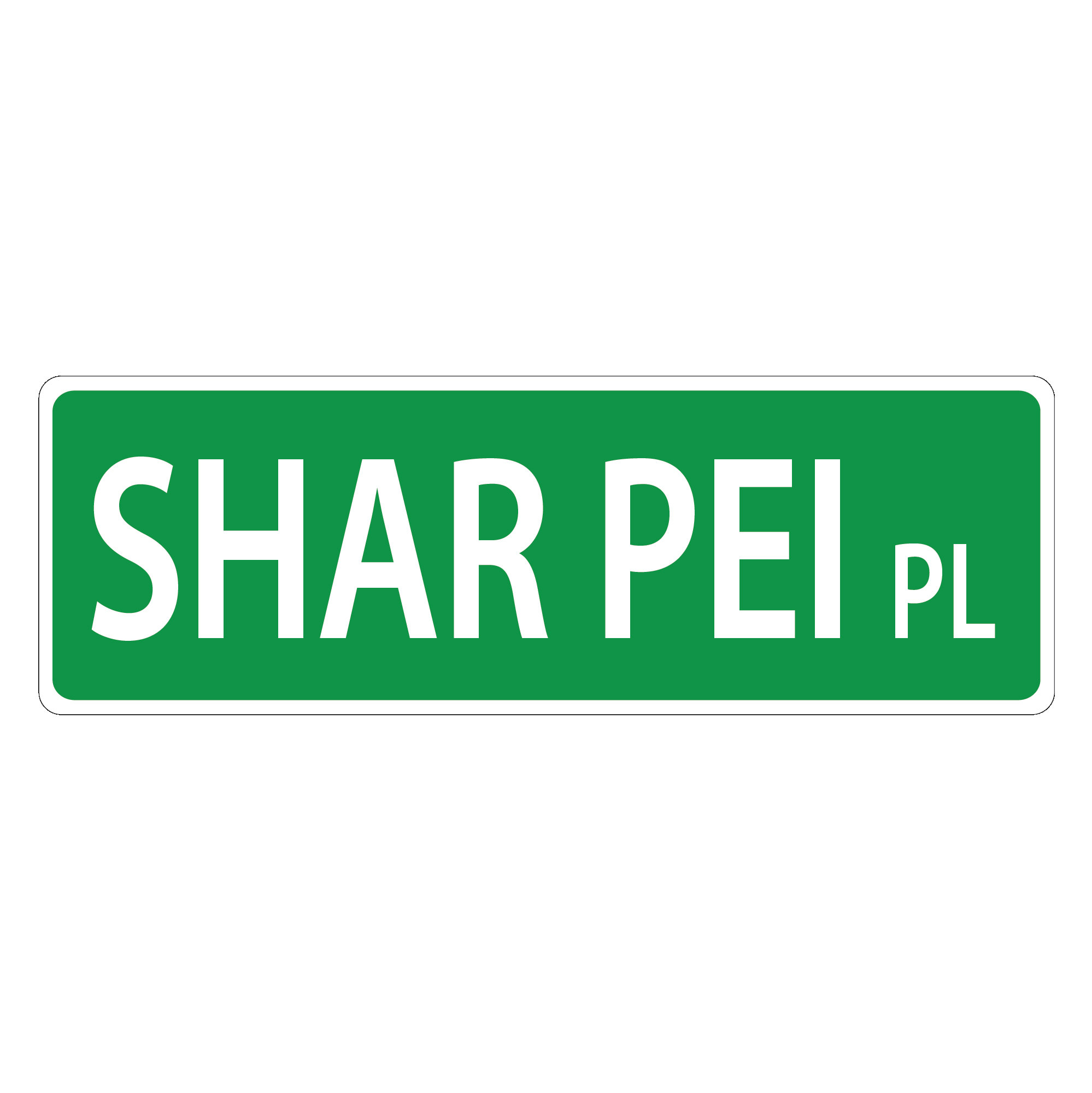 Imagine This Company Shar Pei Hanging Street Sign | Wayfair