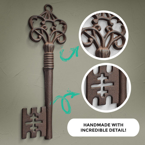 Fleur De Lis Living Cast Iron Skeleton Key Wall Décor & Reviews | Wayfair