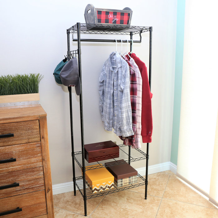 Apollo Hardware 24" W Wire Garment Rack & Reviews | Wayfair