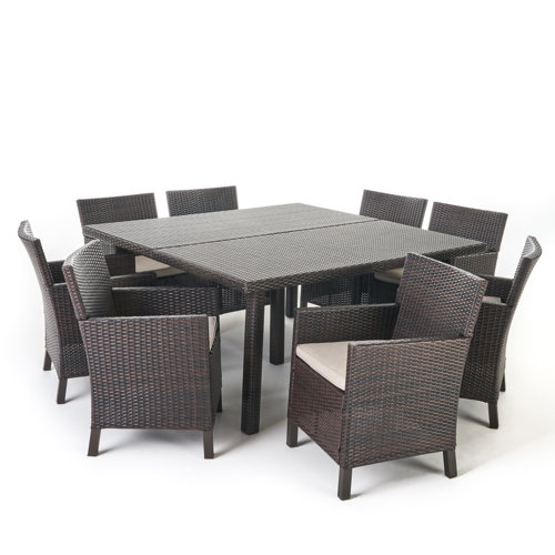 Brayden Studio® Waban Square 8 - Person Outdoor Dining Set | Wayfair