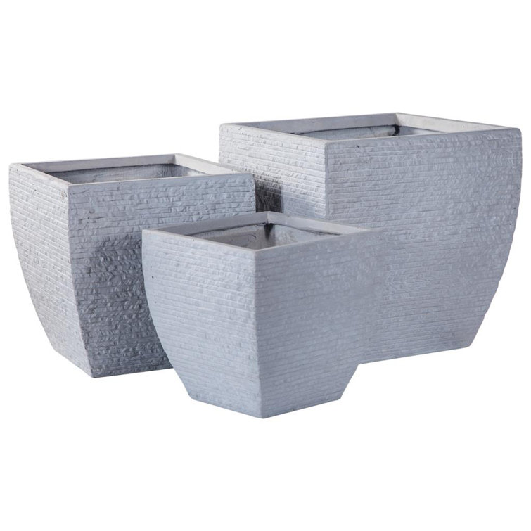 Freeport Park Joel 3 Piece Clay Planter Box Set | Wayfair.co.uk