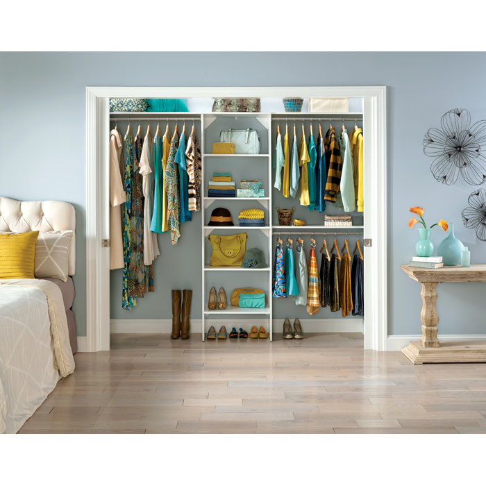 ClosetMaid SuiteSymphony 60" W - 120" W Closet System Starter Kit ...