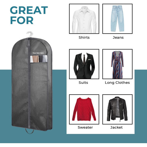 Rebrilliant Lindora Moth Proof Garment Bag | Wayfair