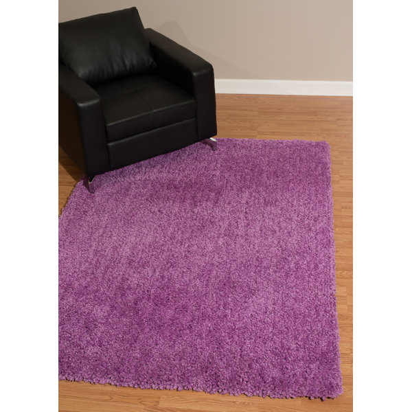 Ebern Designs Mullenix Shag Lilac Rug & Reviews | Wayfair