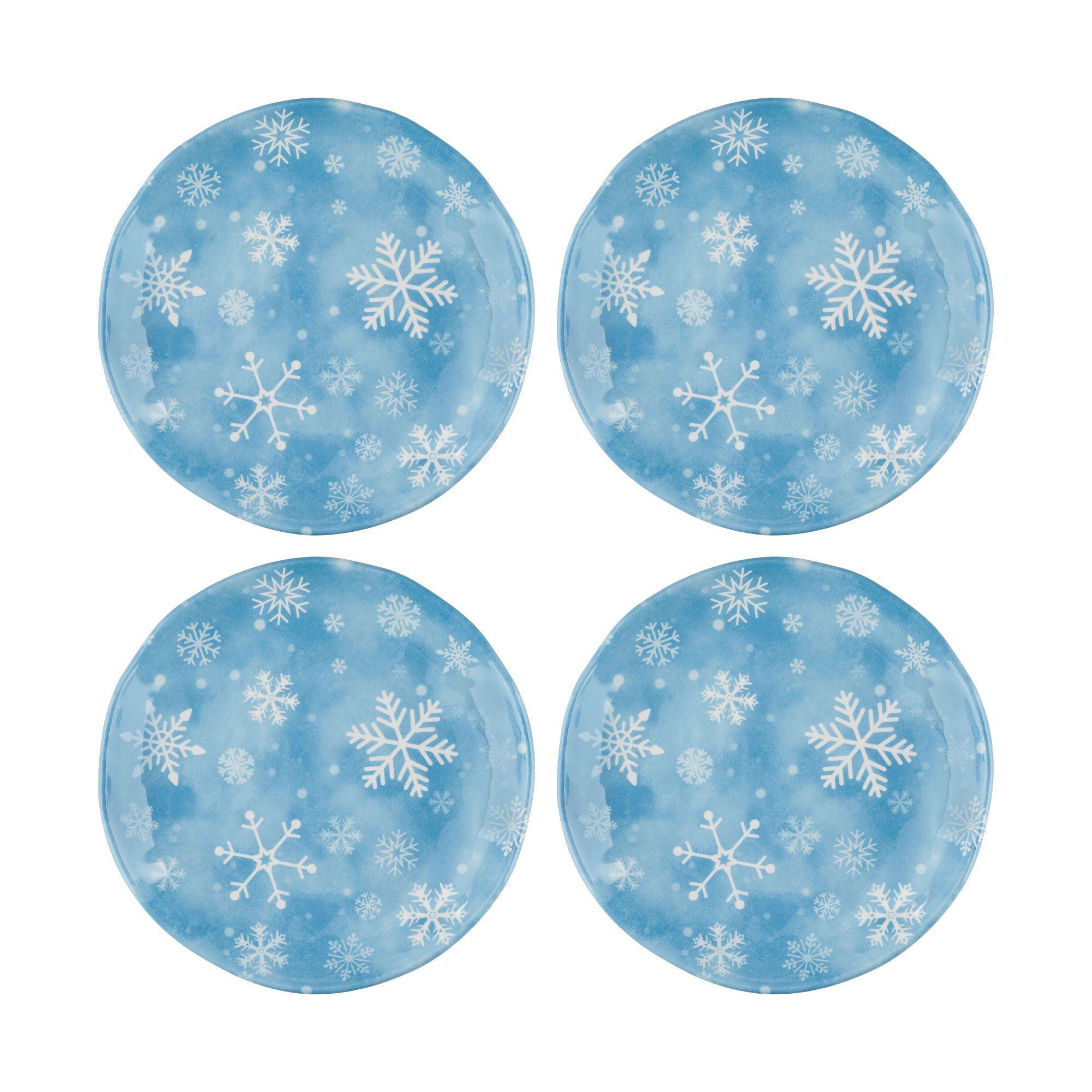 Winston Porter Snowflake, 6" Melamine Plate S12 | Wayfair
