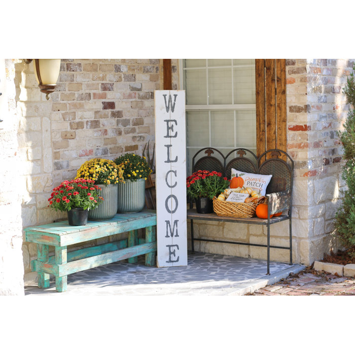 Gracie Oaks Crush Jumbo Welcome Sign & Reviews | Wayfair