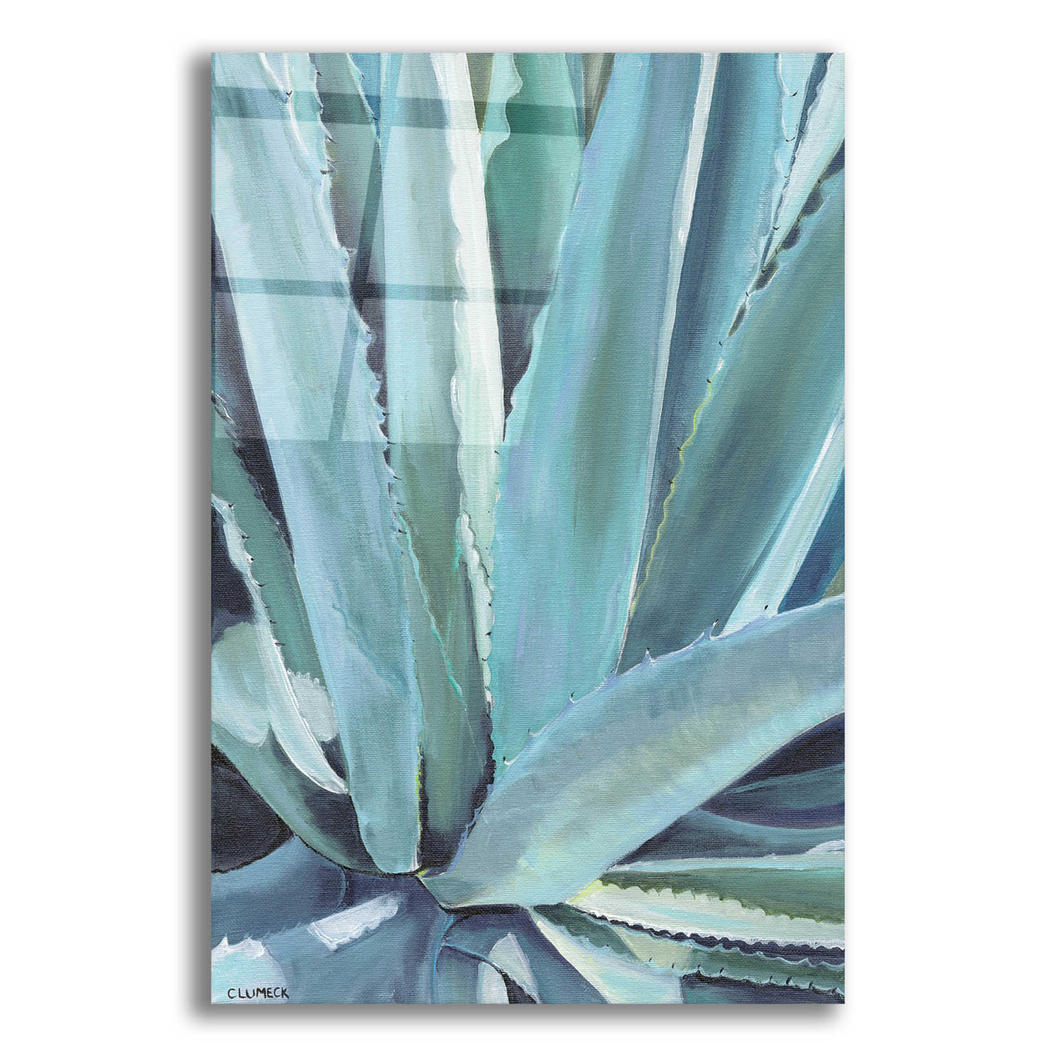 Bay Isle Home Epic Art 'Blue Agave By Alana Clumeck Acrylic Glas Blue ...