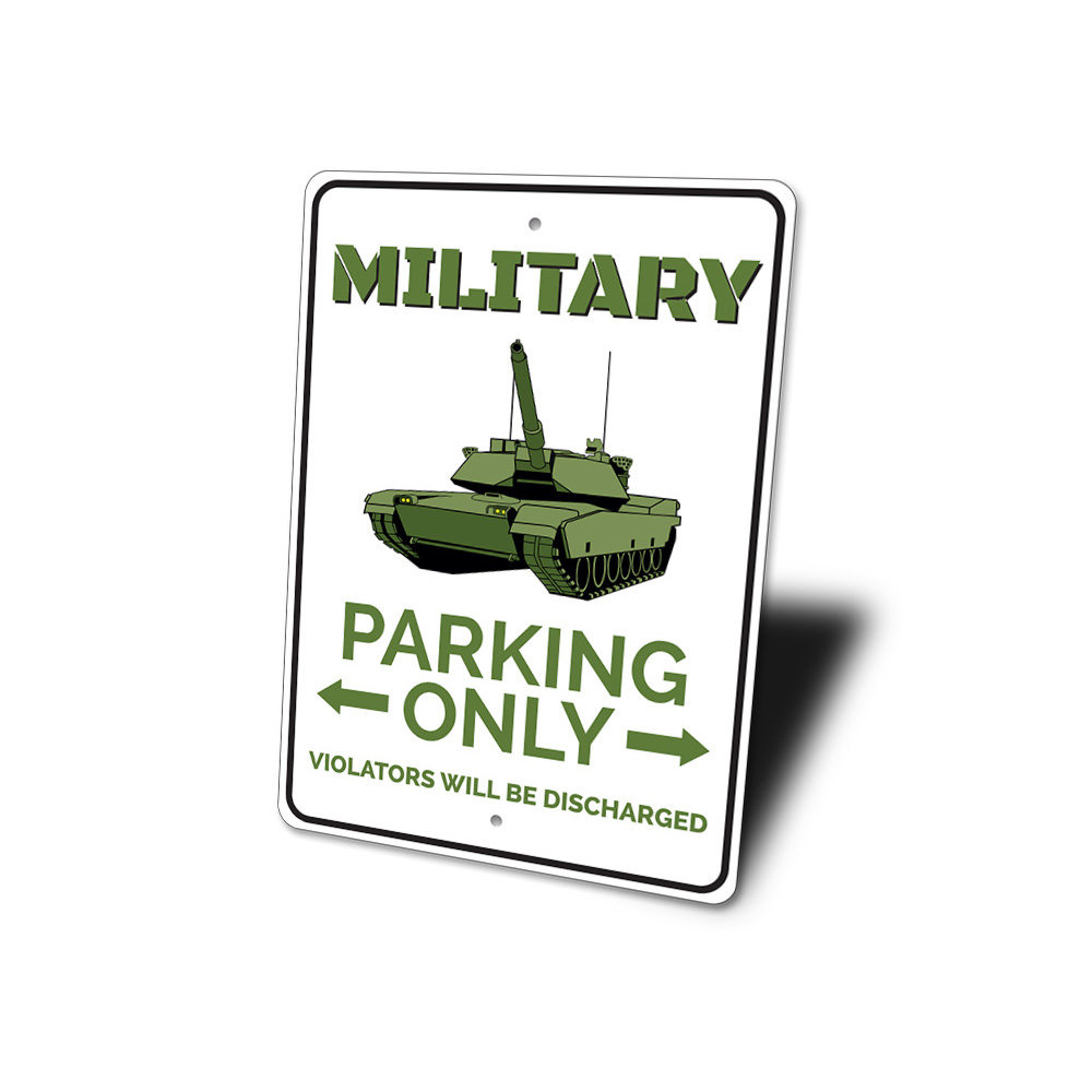 Lizton Sign Shop, Inc Military Parking Aluminum Sign | Wayfair