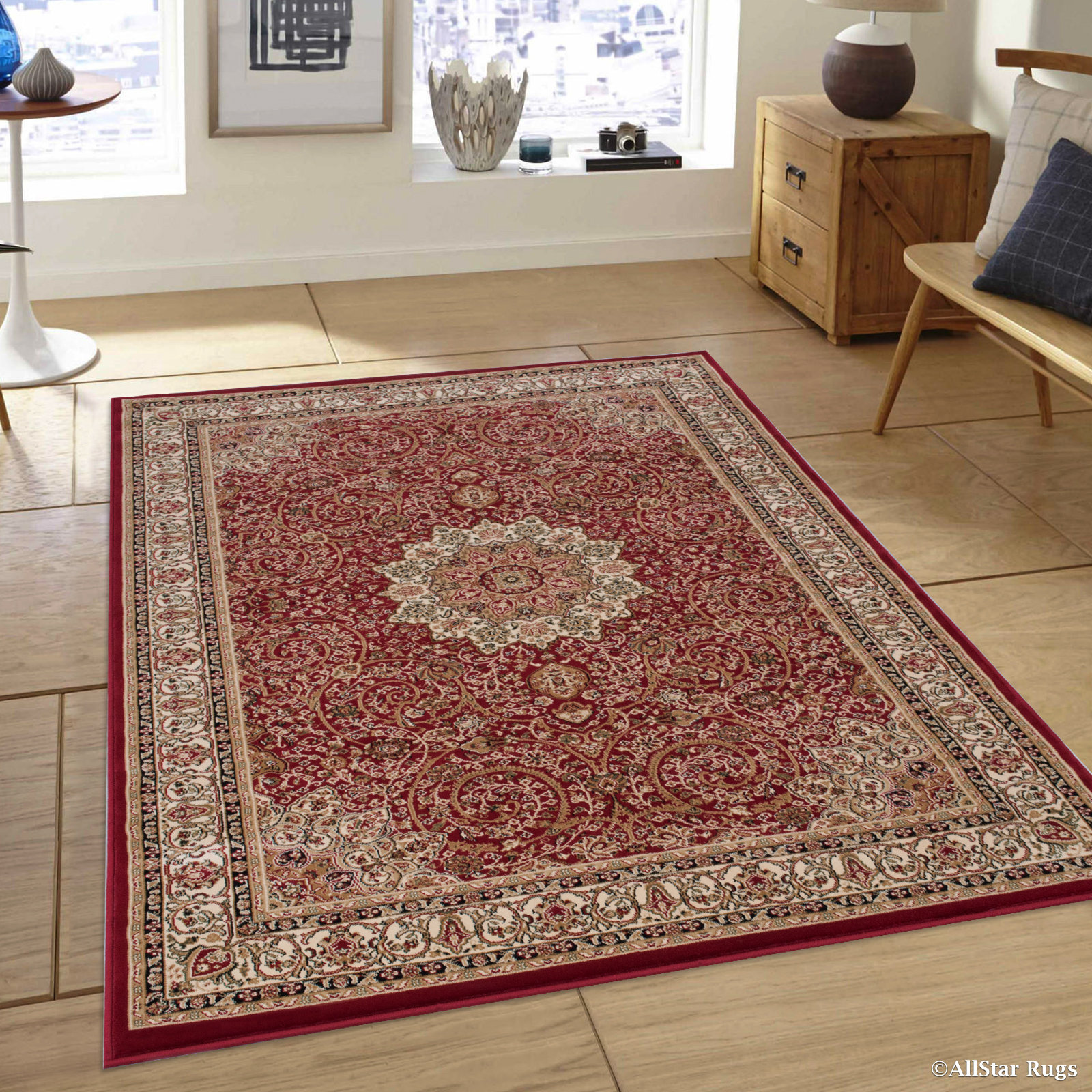 AllStar Rugs Red Rug | Wayfair