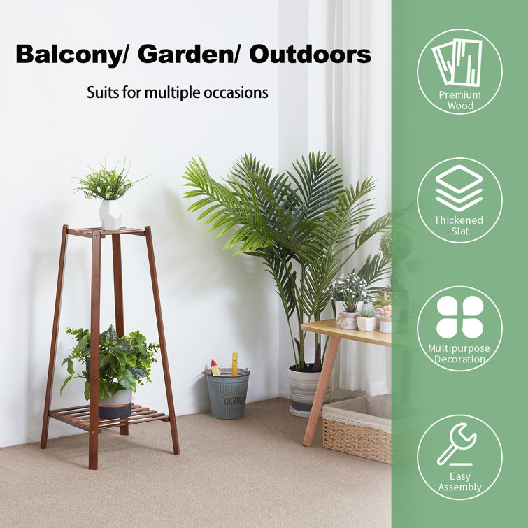 Sol 27 Outdoor 76cm Tall Square Plant Stand | Wayfair.co.uk