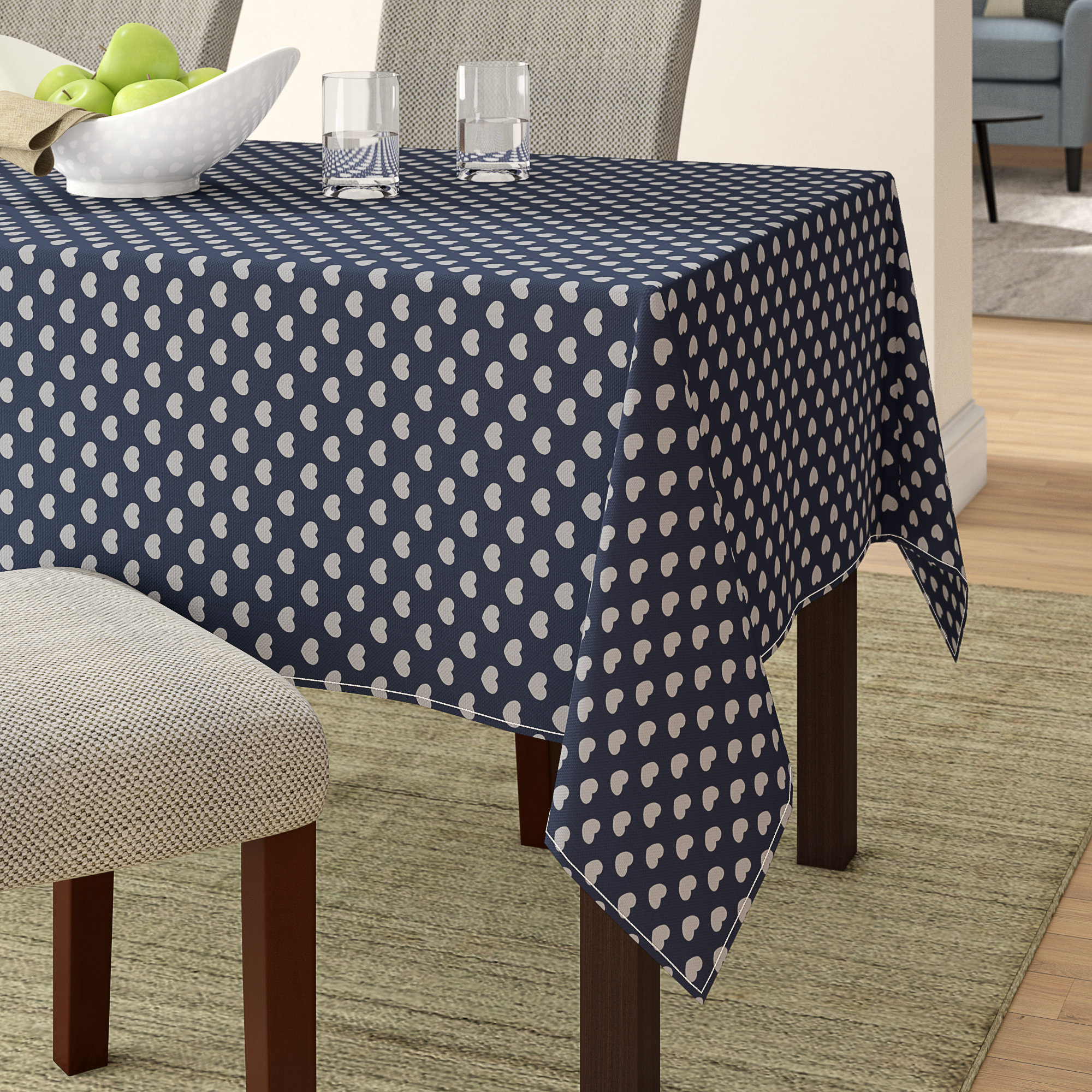 Ebern Designs Croxton Rectangular Geometric Tablecloth & Reviews | Wayfair
