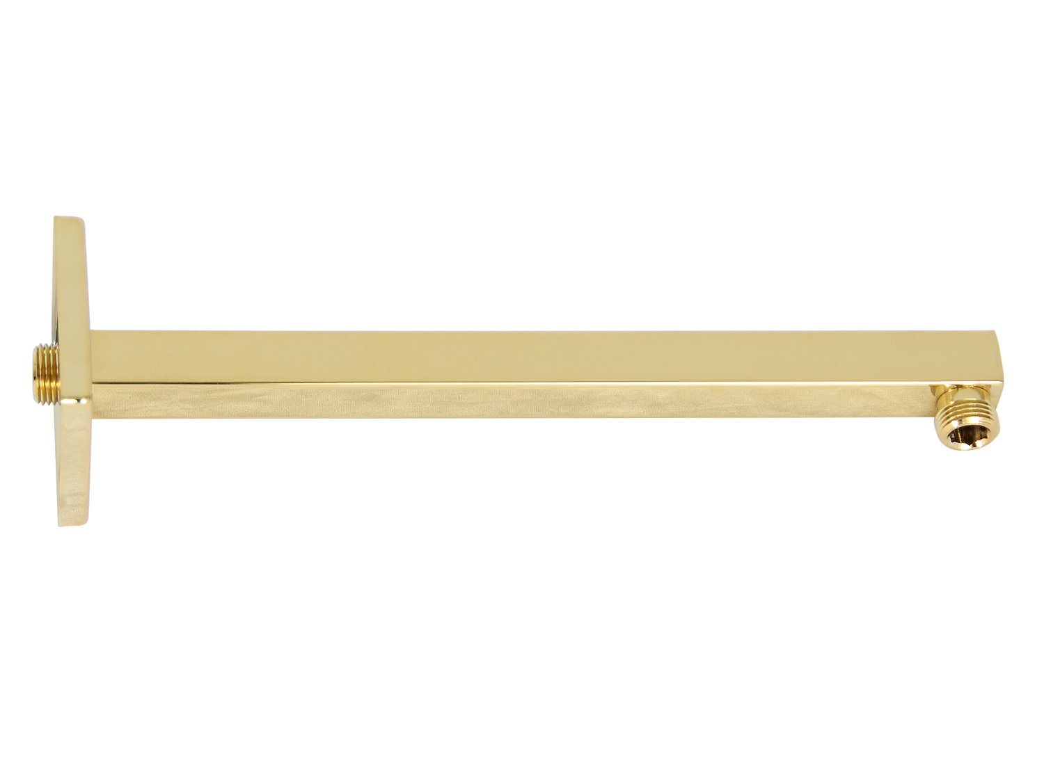 Barclay Wallmount Modern Square Shower Arm with Flange | Wayfair