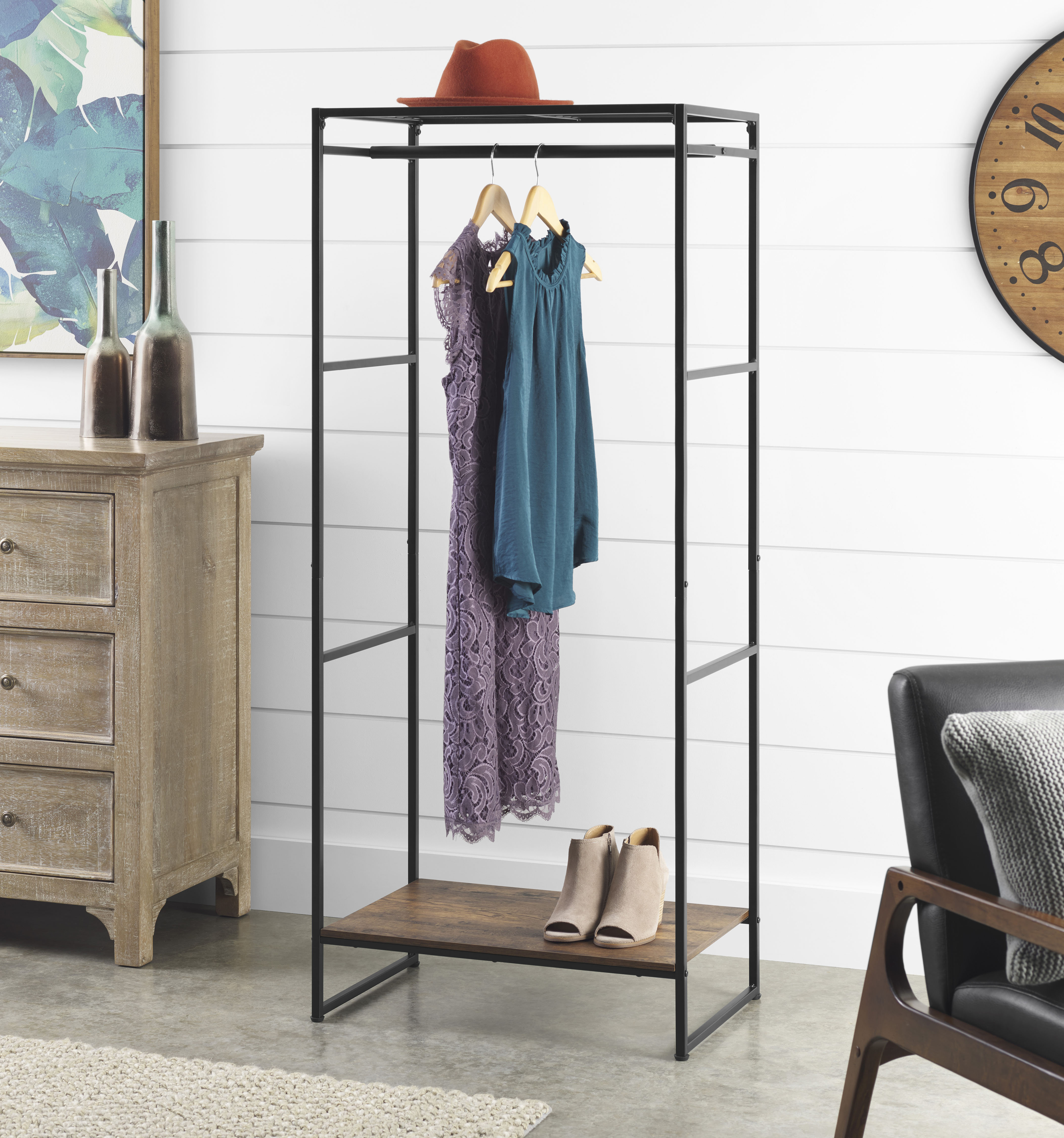 17 Stories Whitmor 24.8'' Clothes Rack | Wayfair