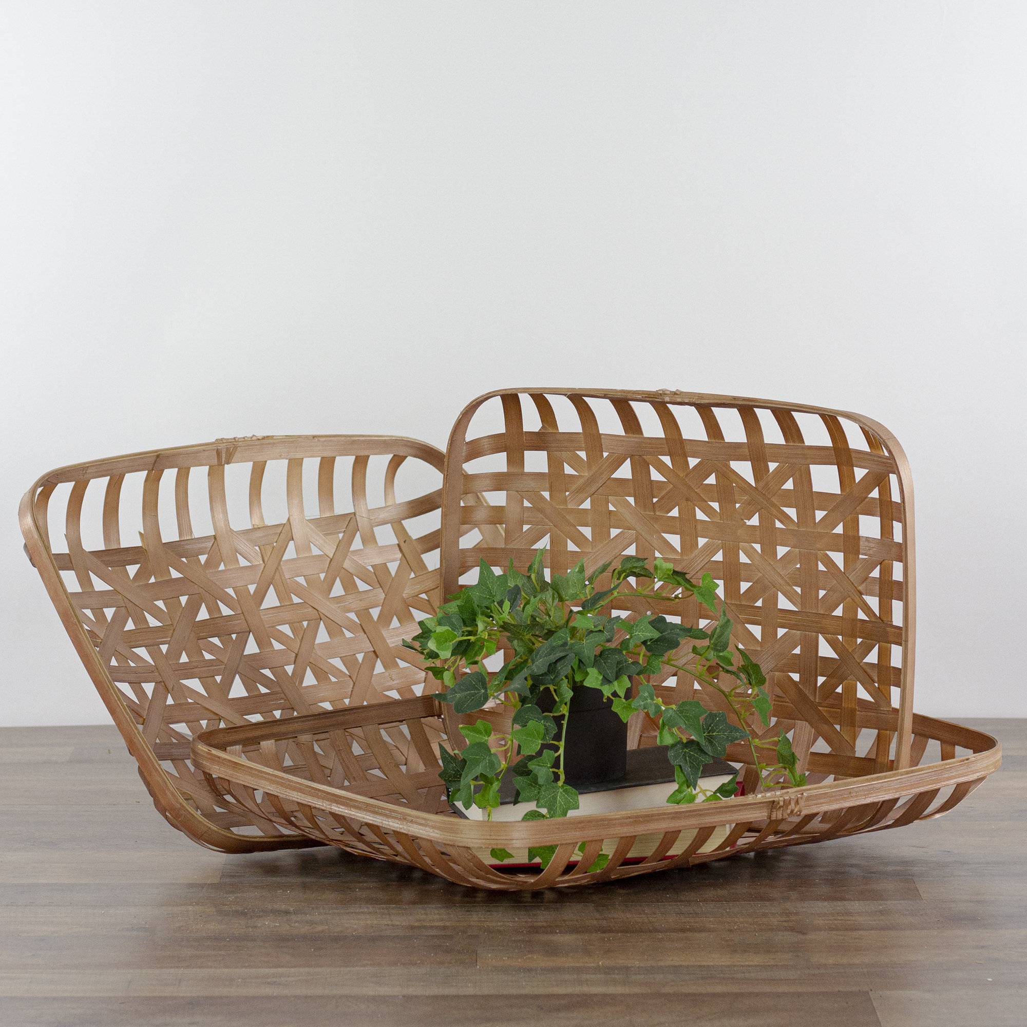 Northlight Rectangular Lattice Tobacco Table Top Baskets | Wayfair