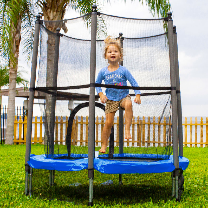 Jump Tastic Trampoline Jump Tastic 4.7' Round Toddler Trampoline ...