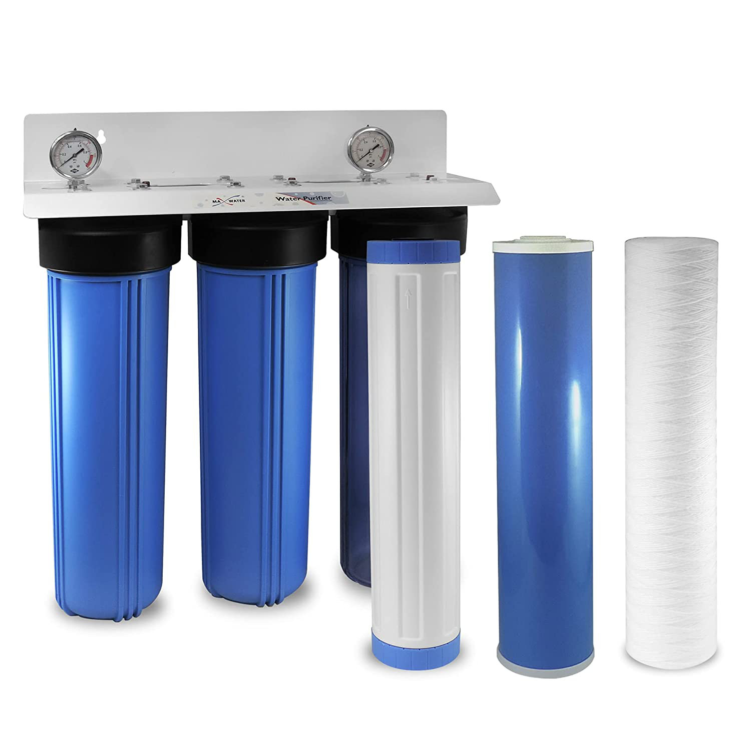 Max Water 3 Stage (Good for Well/Underground Water) 20-inch Water ...